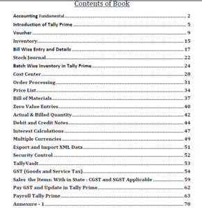 Tally Prime Book PDF Free Download - SSC STUDY