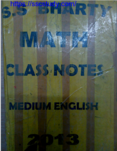 SS Bharti Maths Notes PDF for SSC CGL - SSC STUDY