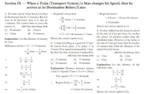 Speed Time and Distance Questions with Answers PDF - SSC STUDY